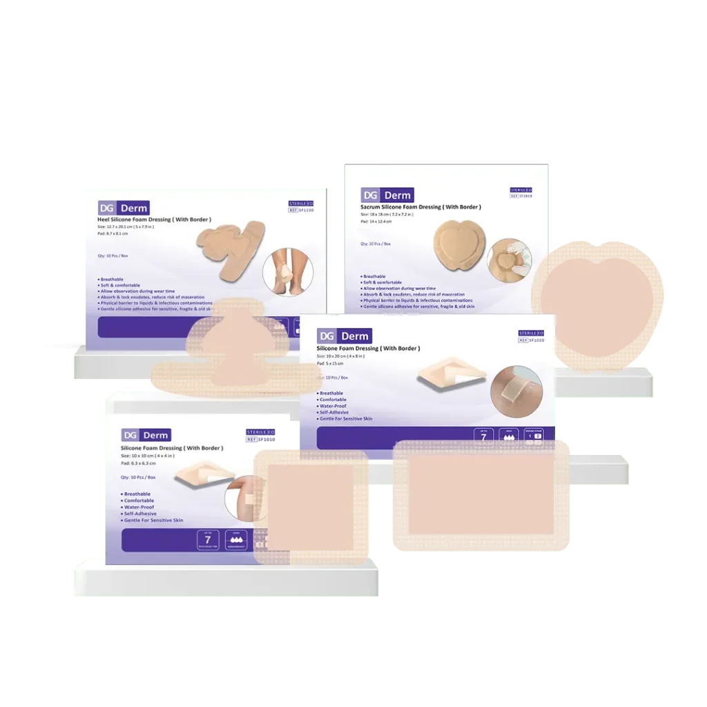 Adhesive Silicone Foam Dressing - DG Dena